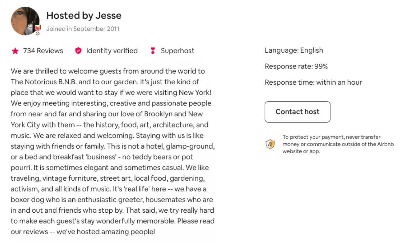 Best Airbnb Host Description Examples 2022 Airbtics Airbnb Analytics